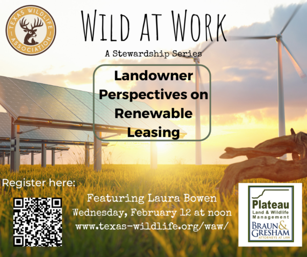 Wild at Work: A Stewardship Series - Texas Wildlife Association